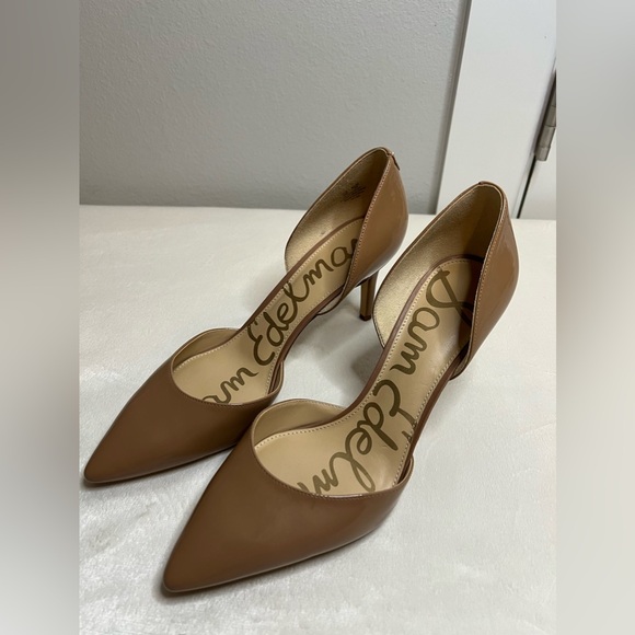 Sam Edelman | Shoes | Sam Edelman Telsa Womens Pumpcaramel Patent Beige ...